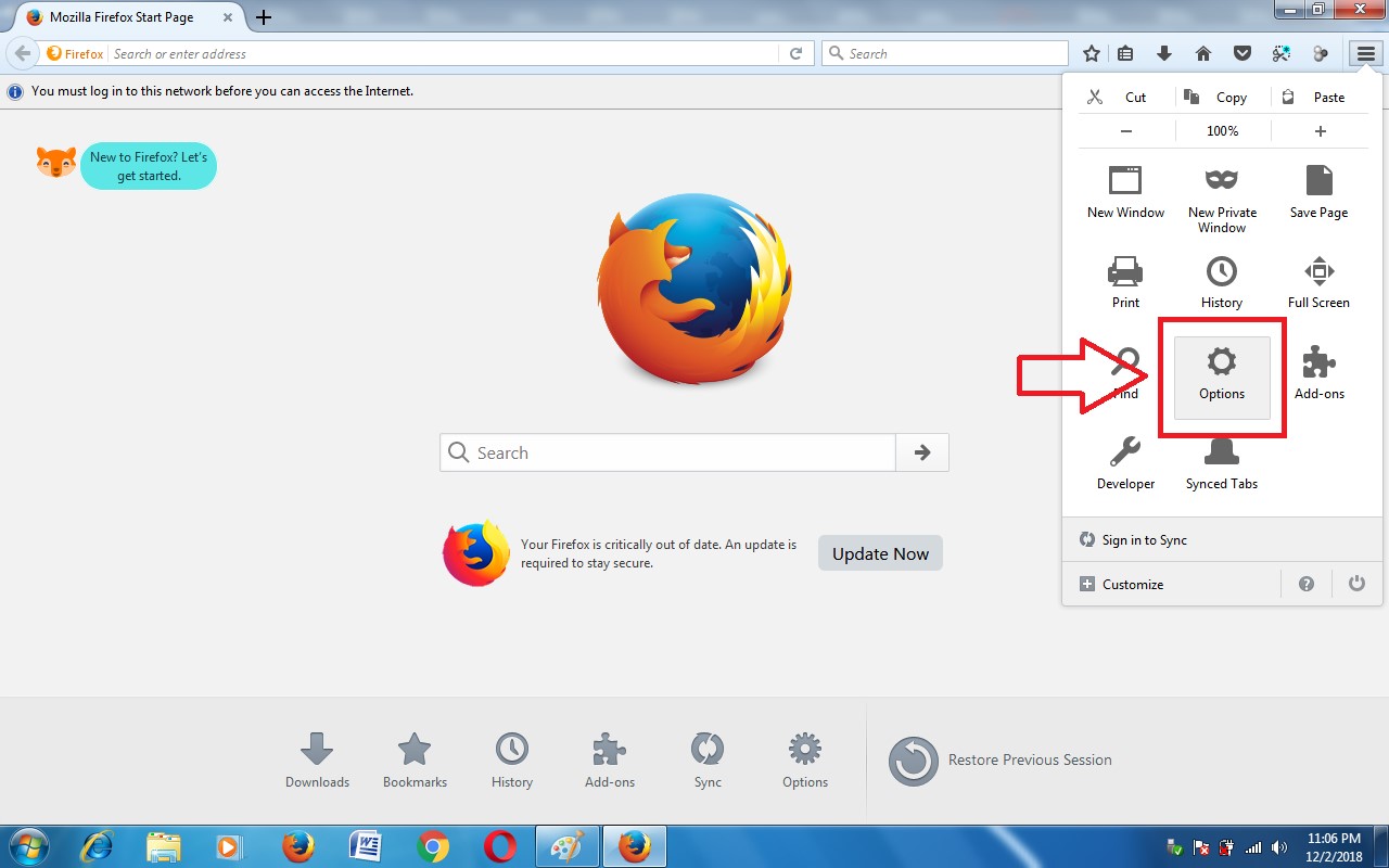 Ho to allow popup in Firefox?